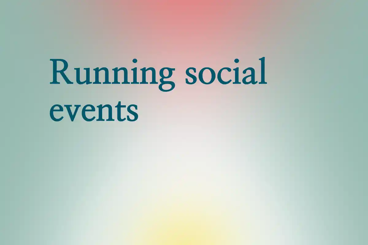 Running social events